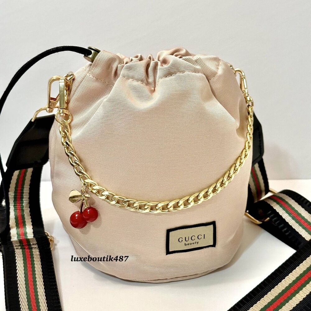 Gucci Beauty Drawstring Cosmetic Pouch Bag - Gem